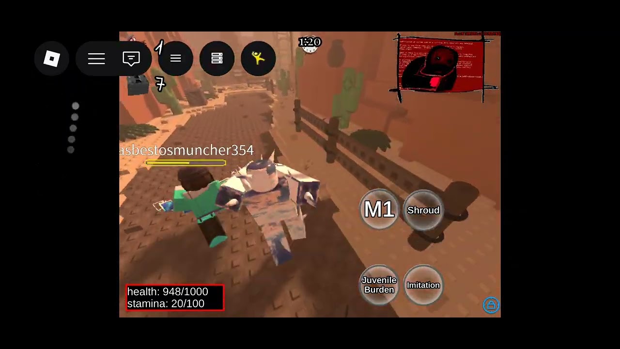 Playing as the varient skin for *mirror man* slacker in *BIAST* - YouTube