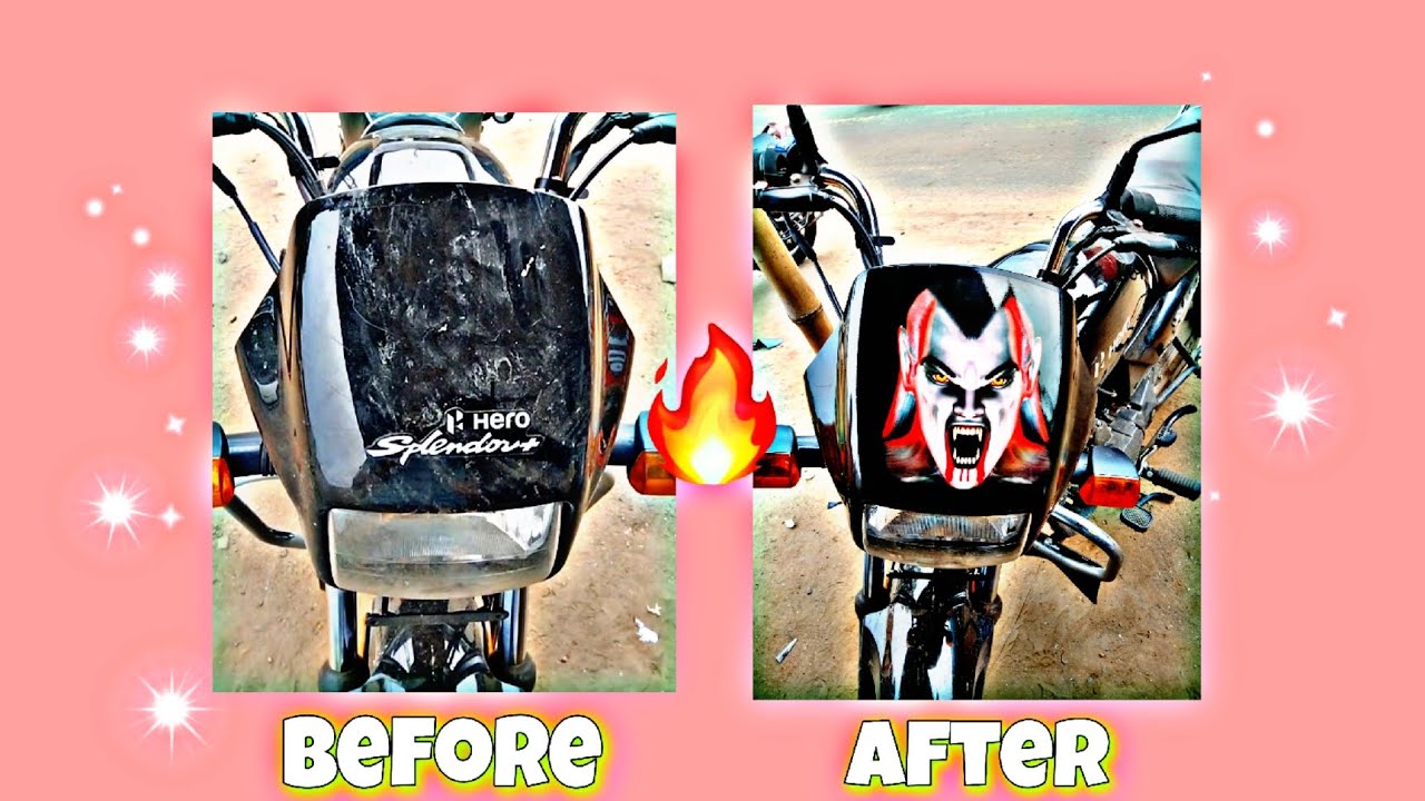 Hero New Super Splendor Visor Graphics Installation 🔥 #shorts # ...