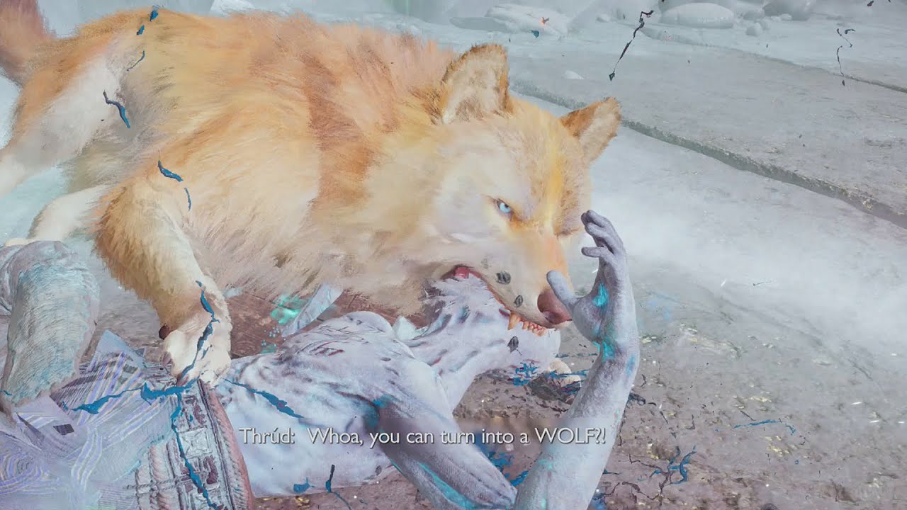 Thrud's Reaction On Atreus Turning Into A Wolf - God Of War: Ragnarök ...