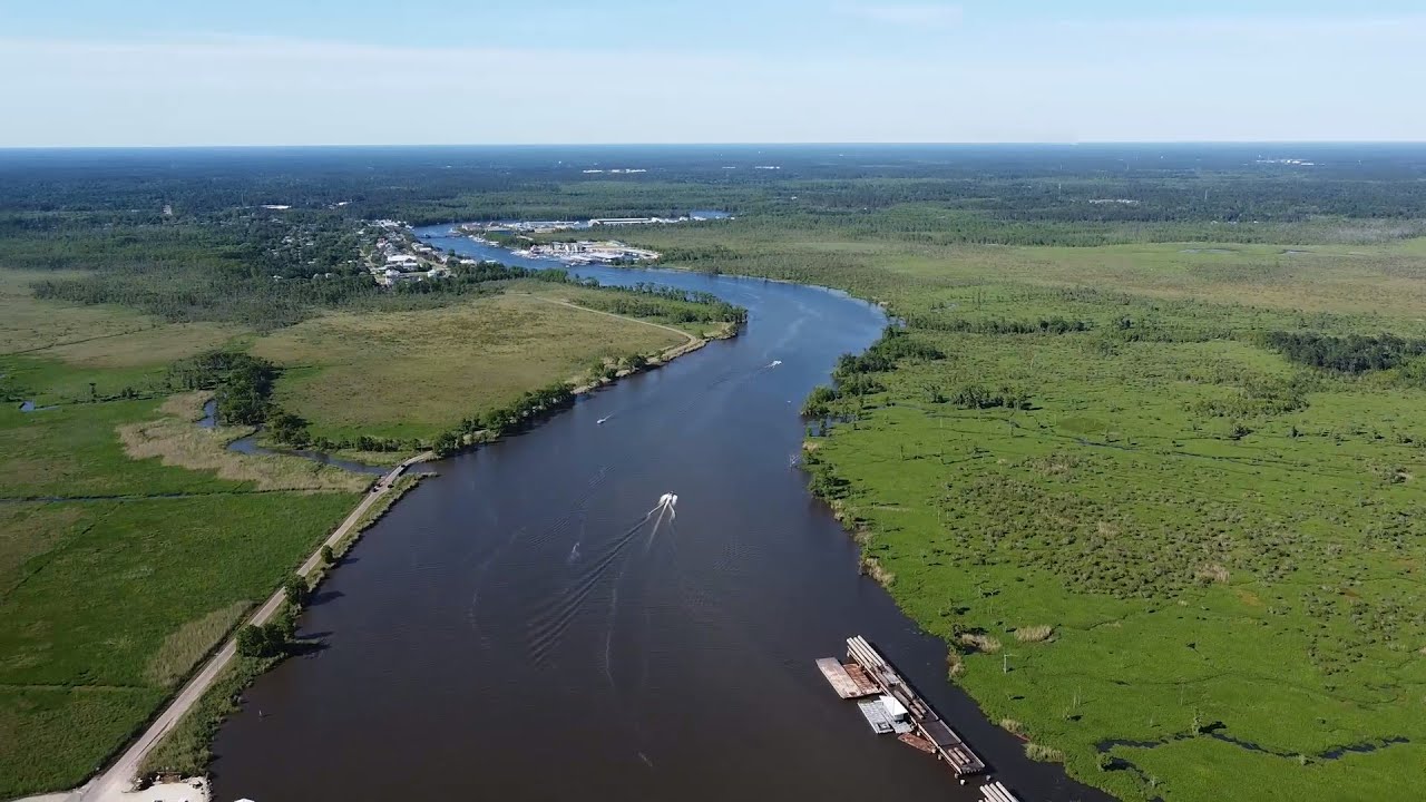 Birds eye view of the beautiful Tchefuncte River! Madisonville, LA with ...