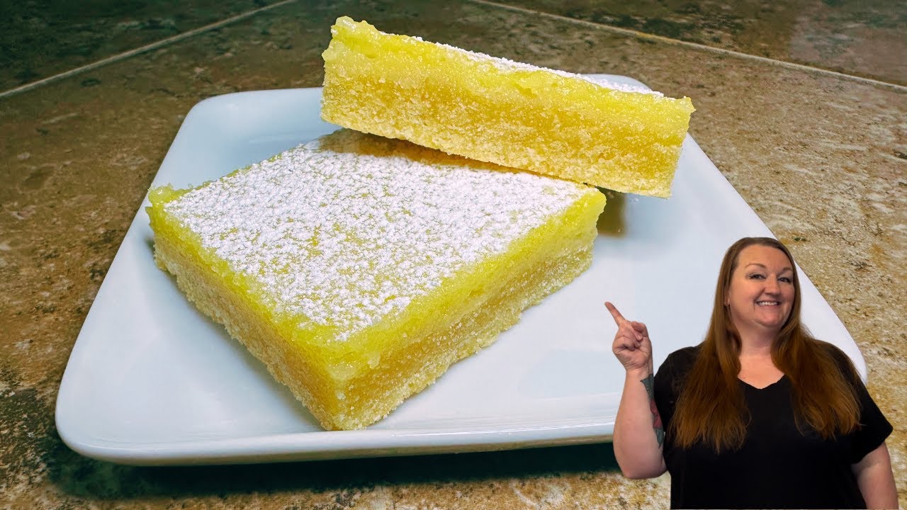 SIMPLE AND DELICIOUS LEMON SQUARES - YouTube