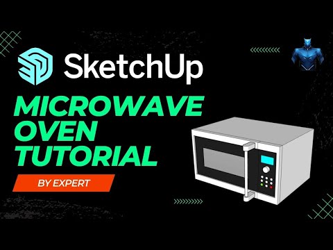How to design a Microwave oven in sketchup? - YouTube