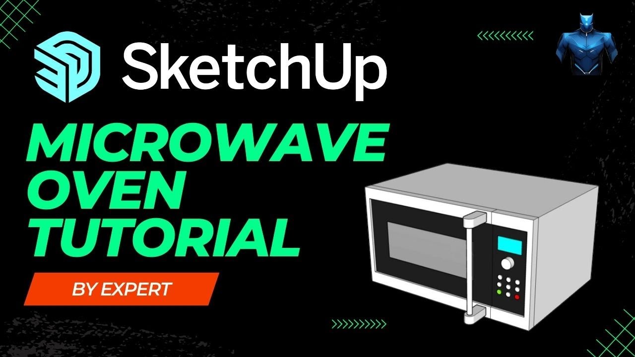 How to design a Microwave oven in sketchup? - YouTube