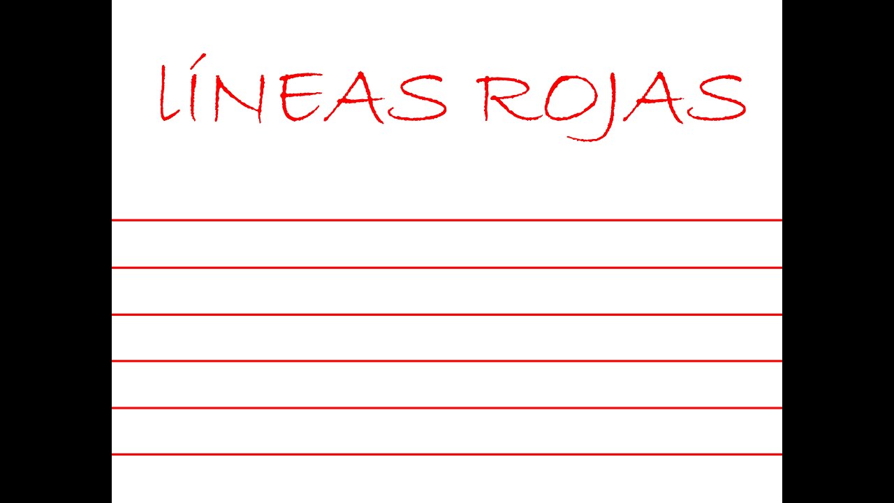 LÍNEAS ROJAS - YouTube