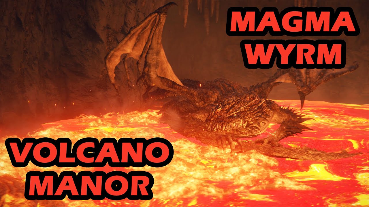 Magma Wyrm (Lava Pool) Boss Fight - Elden Ring (4k) - YouTube