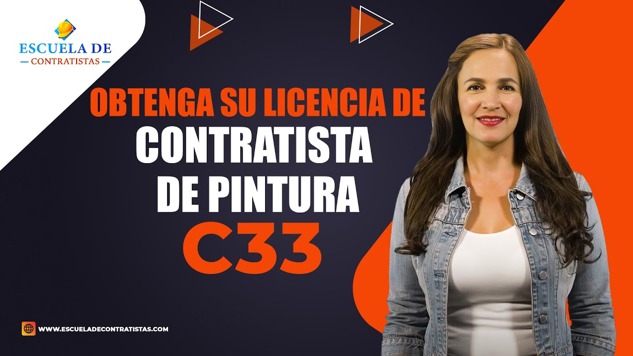 Obtenga su Licencia de Contratista de Pintura C33 en California - YouTube