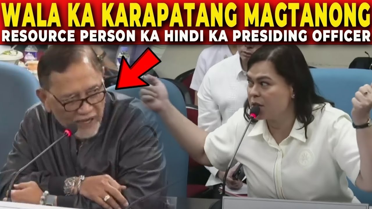 🔴 WALA kang KARAPATANG MAGTANONG dito VP SARA!! - CONG. ABANTE | Jevara ...