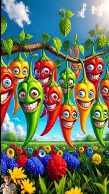 ️Evolution of red chilli : Watermelon is crying in the fruit mall🥰purry ...