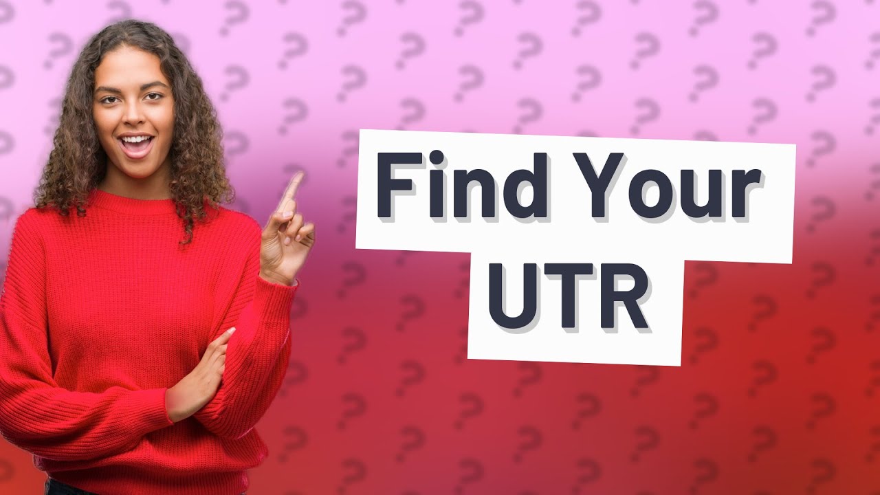 What is the easiest way to get your UTR number? - YouTube