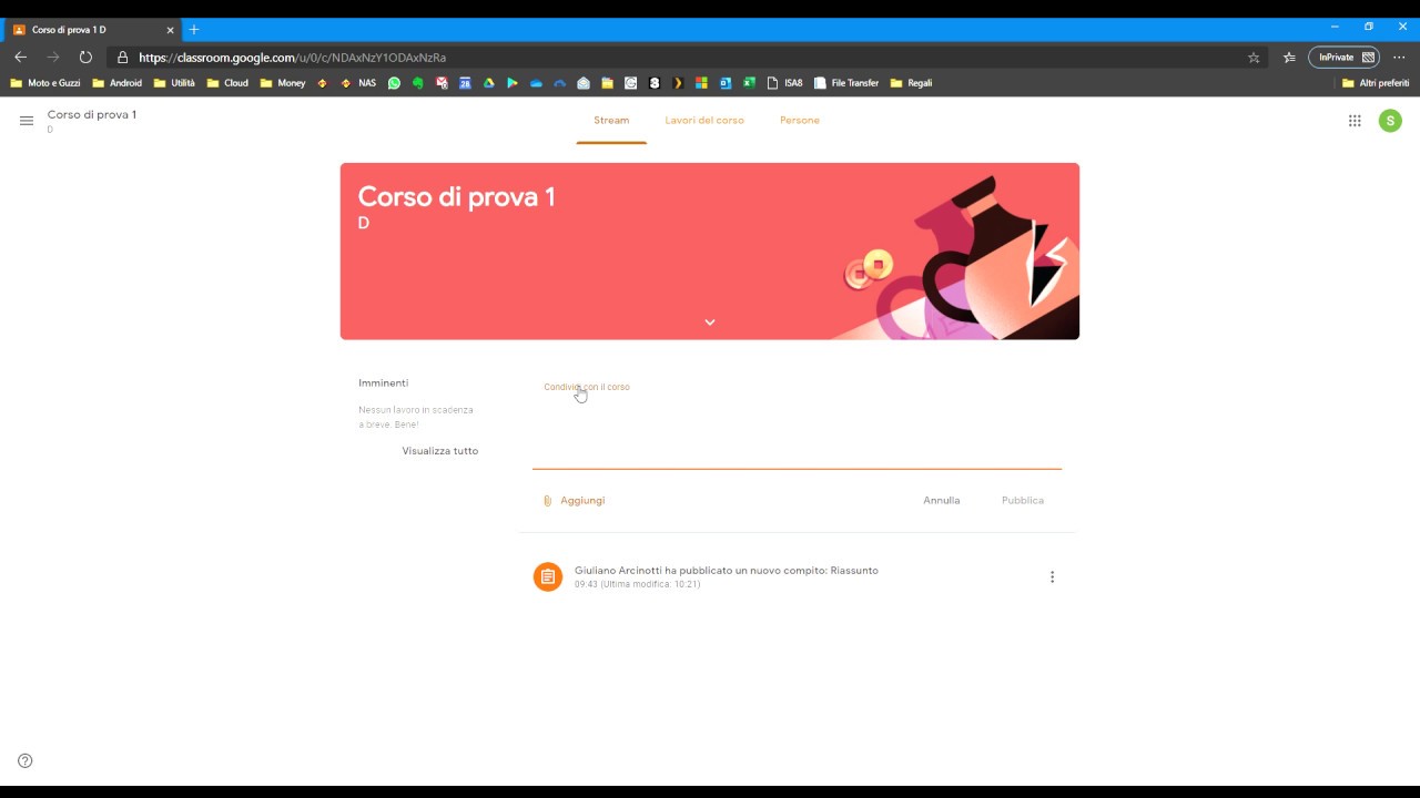 Cartelle G Drive su Google Classroom - YouTube