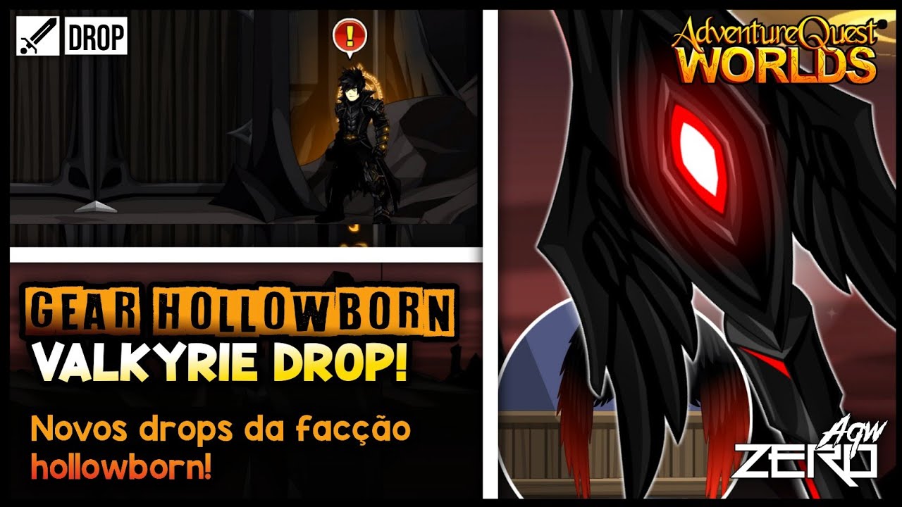 AQW | DROP VALKYRIE GEAR (1/2) (AWESOME RARITY + HOLLOWBORN SUPREMACIA ...