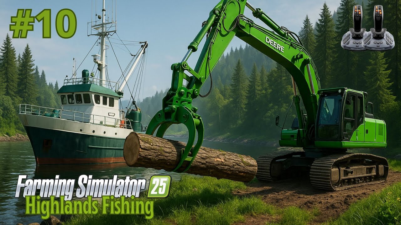 FS25 Kinlaig: Hauling LIVE Fish to the Ocean! Massive Forestry & Big ...
