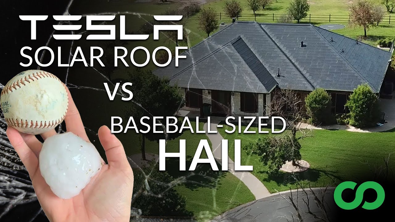 Tesla Solar Roof vs Hail Storm in Texas - YouTube