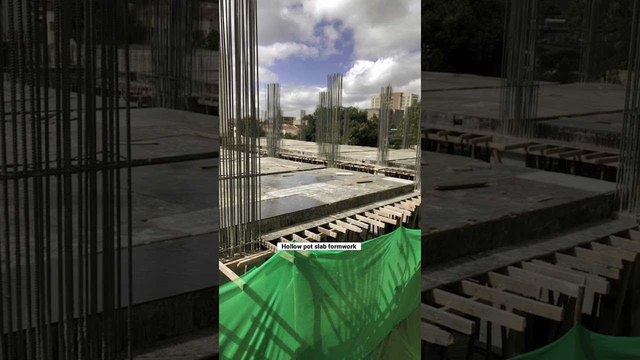 Hollow pot slab formwork - YouTube