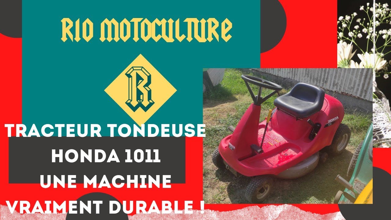 Tracteur Honda 1011 en détail et au travail !! Malgré ses plus de 25 ...