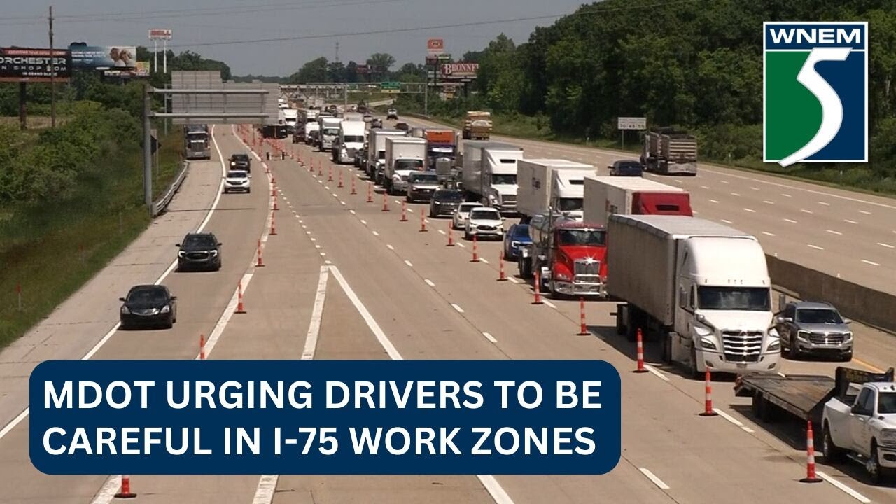 MDOT urging drivers to be careful in I-75 work zones - YouTube