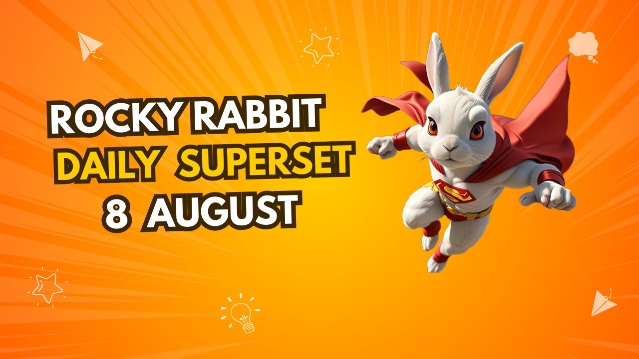 rocky rabbit 3 cards combo daily superset | rocky rabbit 8 august combo ...
