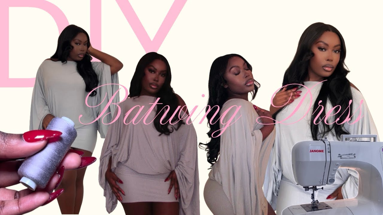 How to Make a Batwing Dress | DIY Batwing Dress Tutorial (Easy & Quick ...