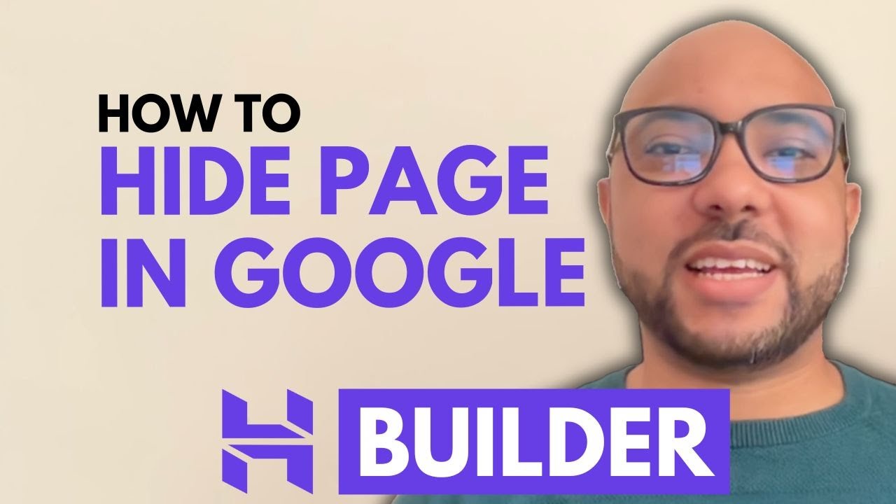 How to Hide a Page From Search Engines in Hostinger Website Builder ...