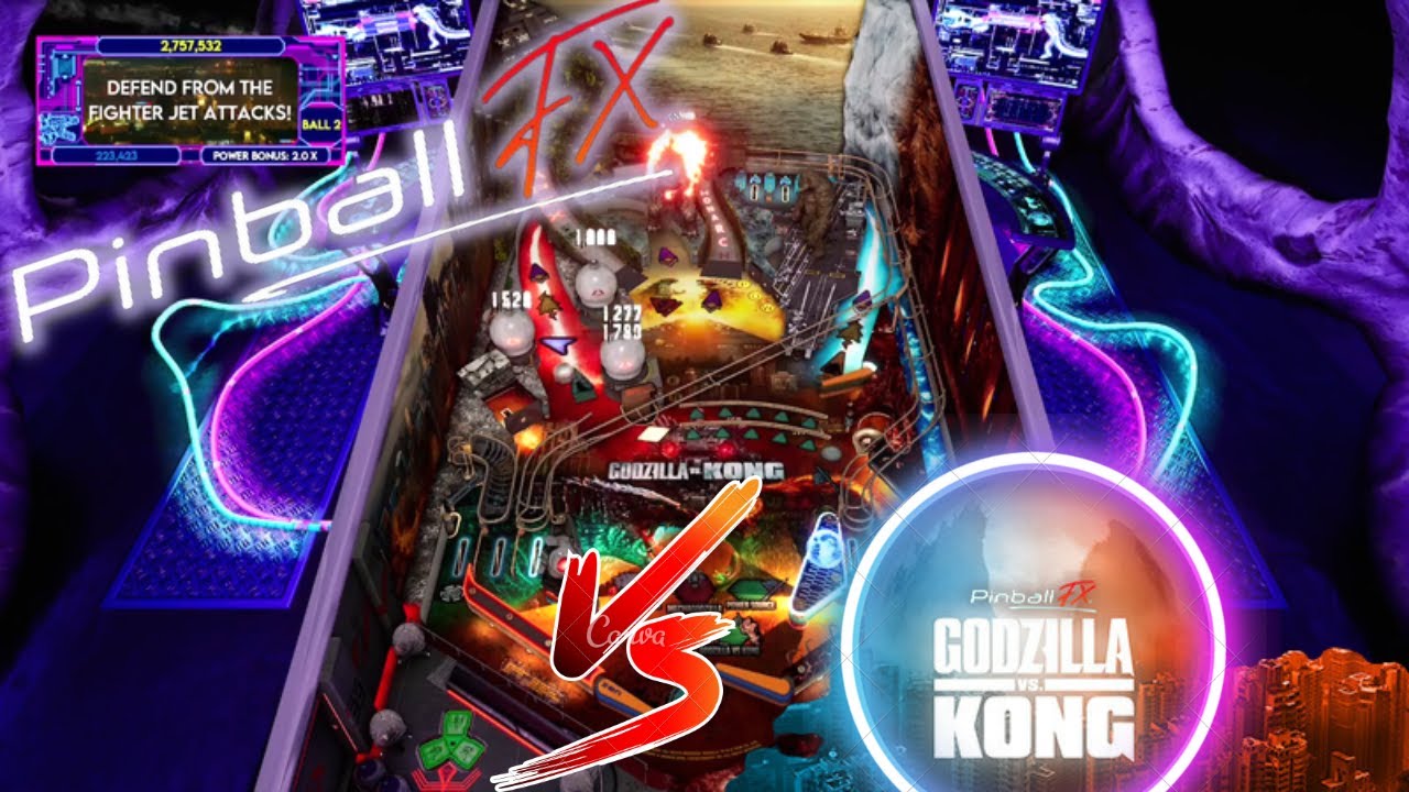 Pinball FX - Godzilla vs Kong Pinball | Gameplay & Commentary (PC ...
