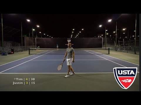 Tennis with Justin - USTA 4.5 LA Singles Highlights HD - YouTube