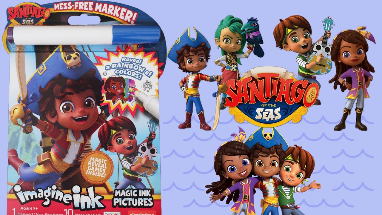 Santiago of the Seas Imagine Ink Coloring Book | Pirate-Themed COLORING ...