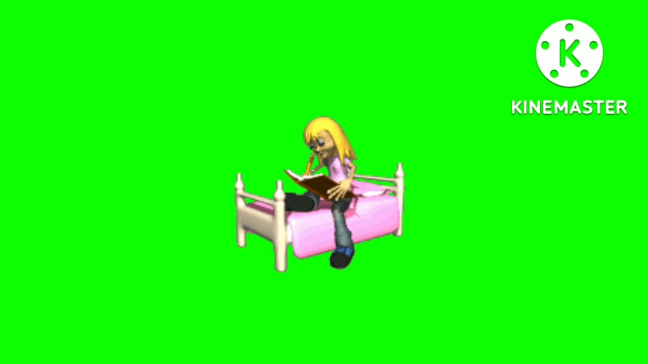 Green screen cartoon,green screen girl video,copyright free green ...