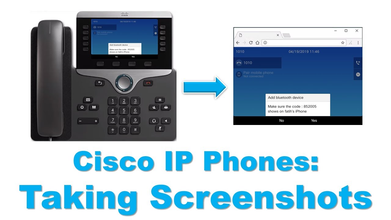 How To Take a Screenshot Of a Cisco IP Phone - YouTube