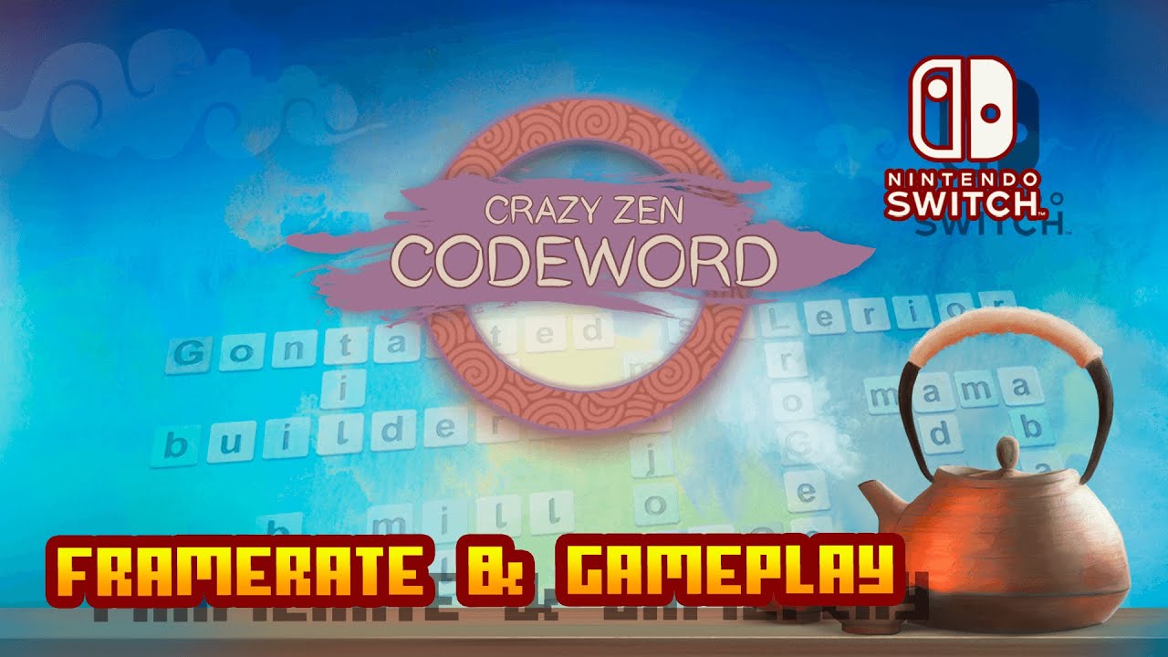 Crazy Zen Codeword - (Nintendo Switch) - Framerate & Gameplay - YouTube