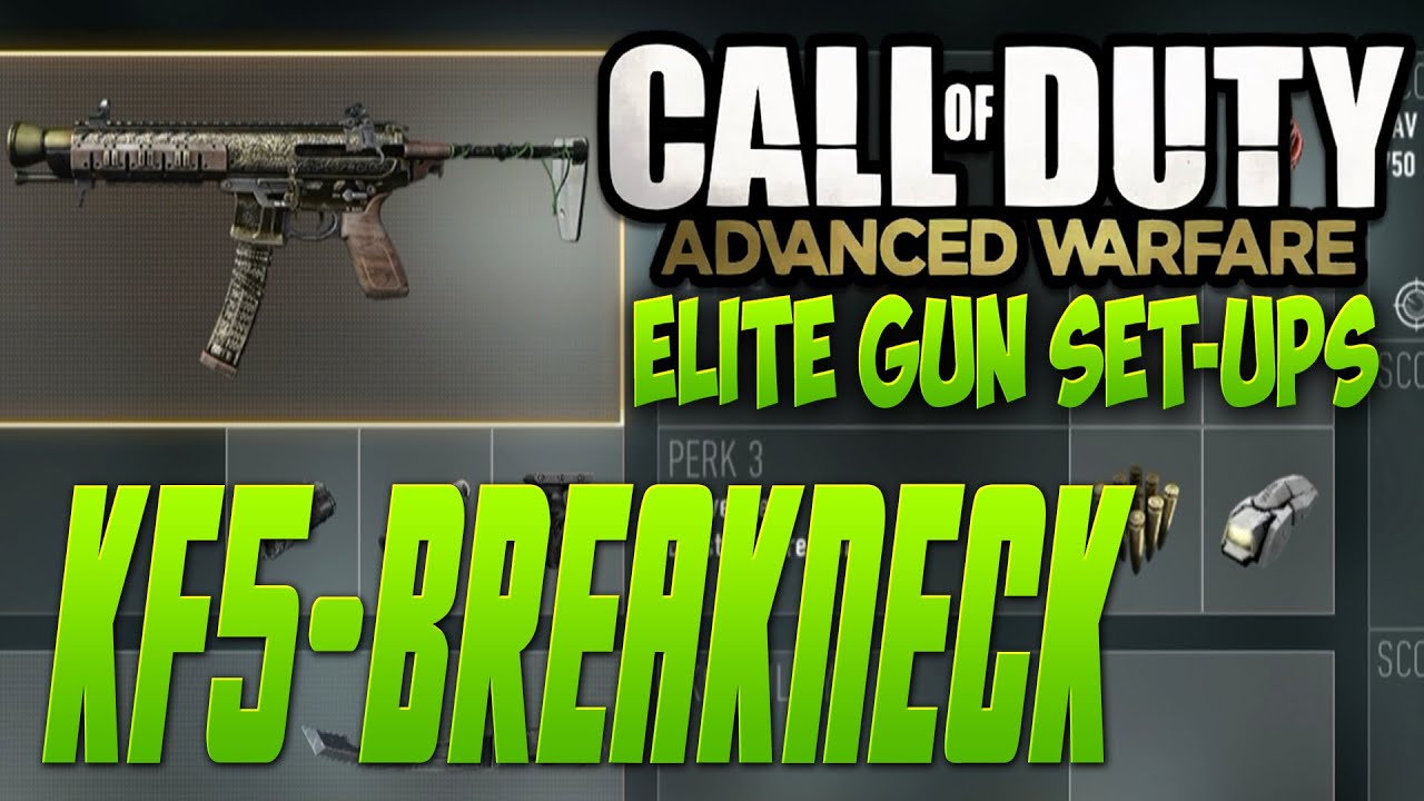 "KF5 Breakneck" - Elite Gun Set Ups (Call of Duty: Advanced Warfare ...