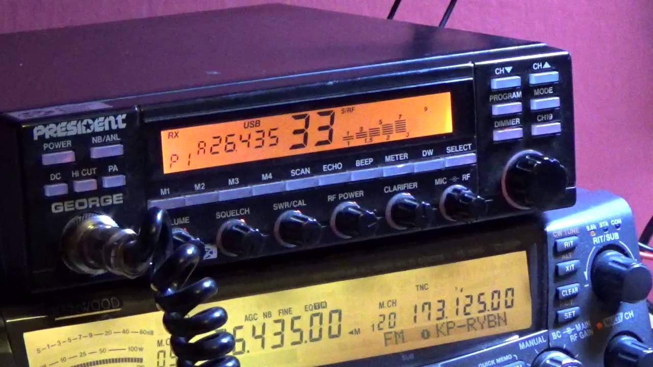 Prasident George ASC,test łączności. - YouTube