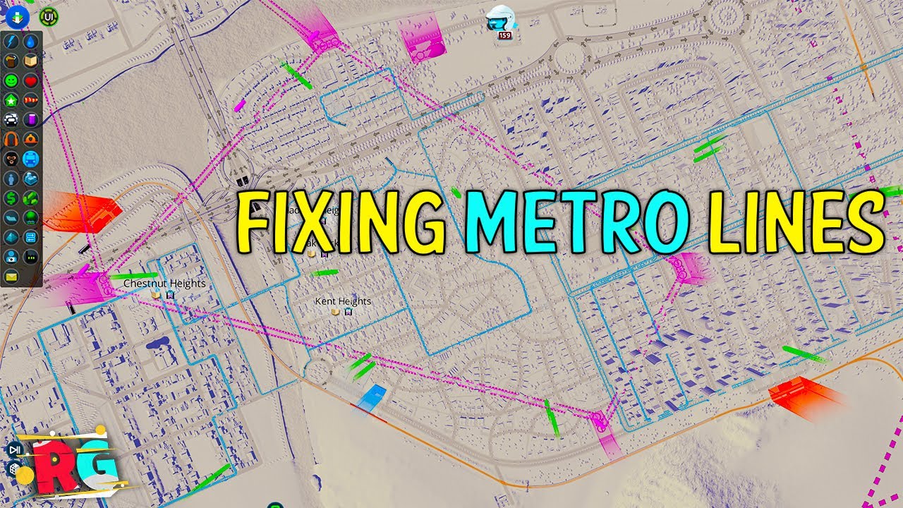 Metro Train Line Management in my CITY in City Skyline | Hindi | Ep.31 ...
