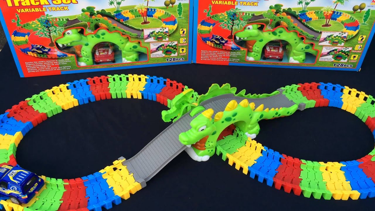 Kids multi-colored track set - YouTube