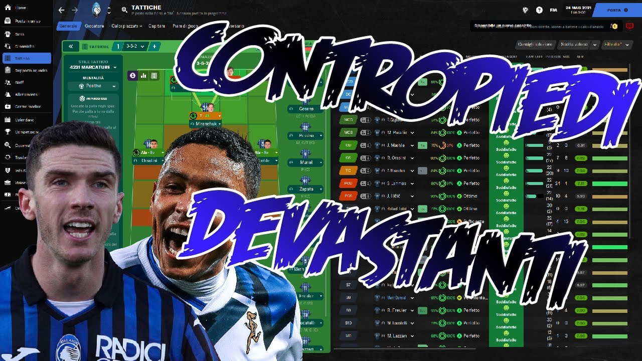 Dominare in Contropiede | Guida al 3412 21.2 su Football Manager 2021 ...