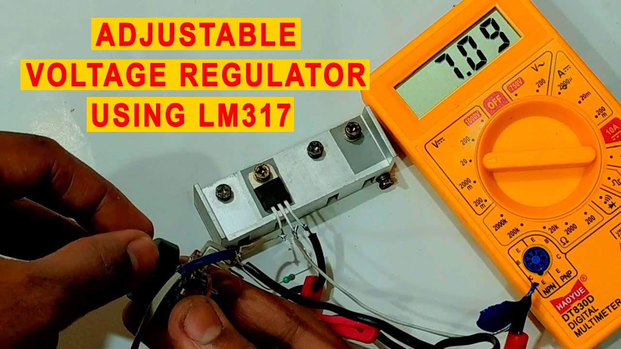 How To Make Adjustable Dc Voltage Regulator Using LM317 IC - YouTube