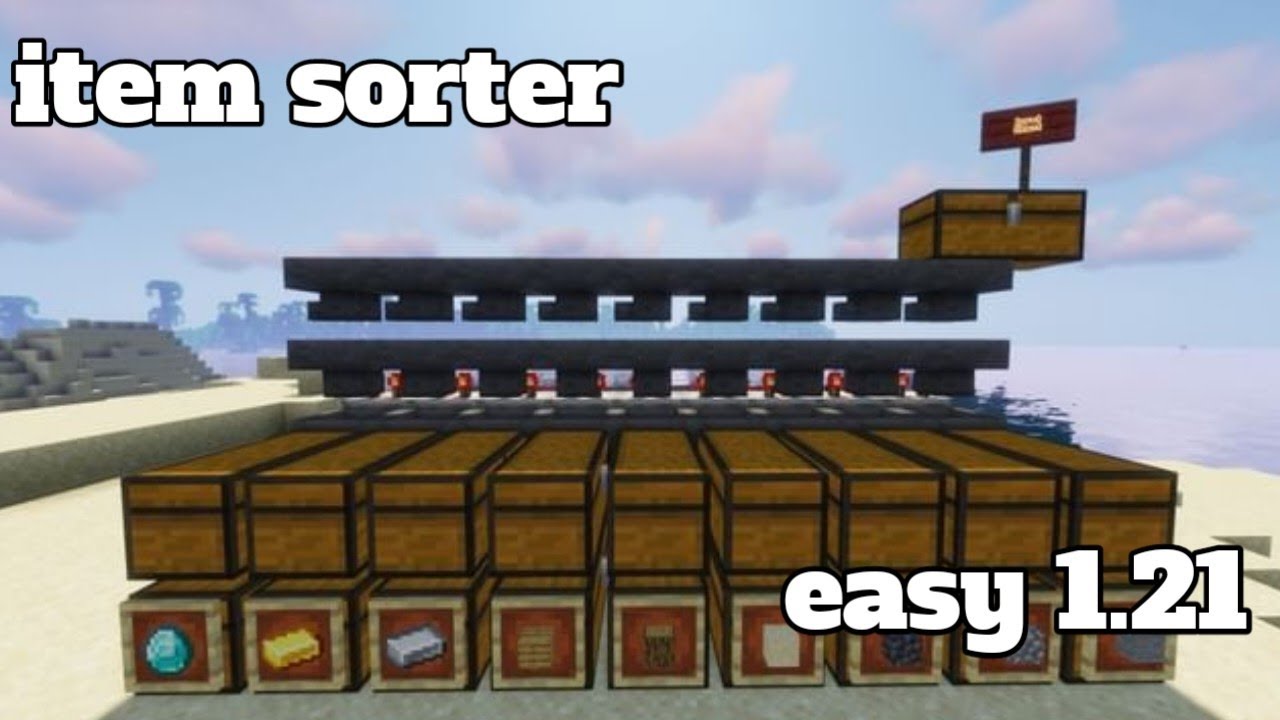 HOW TO MAKE AUTO SORTER IN MINECRAFT 1.21 EASY MALAYALAM - YouTube