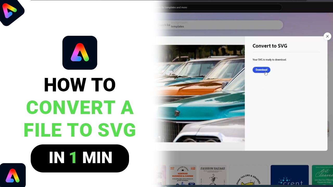 How to Convert A File To SVG on Adobe Express [NEW] - YouTube