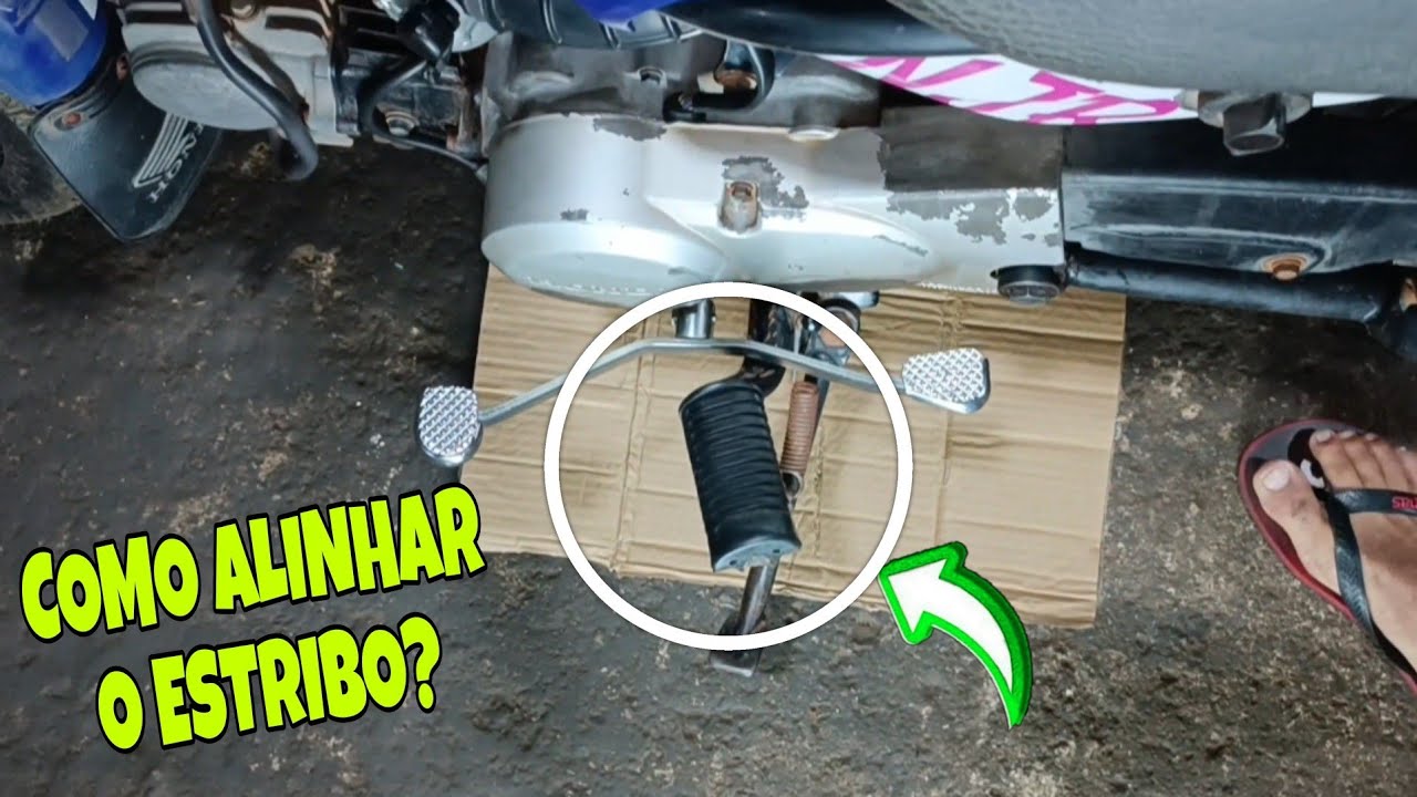 Como Desentortar O Estribo De Qualquer Moto! Do Jeito Certo - YouTube