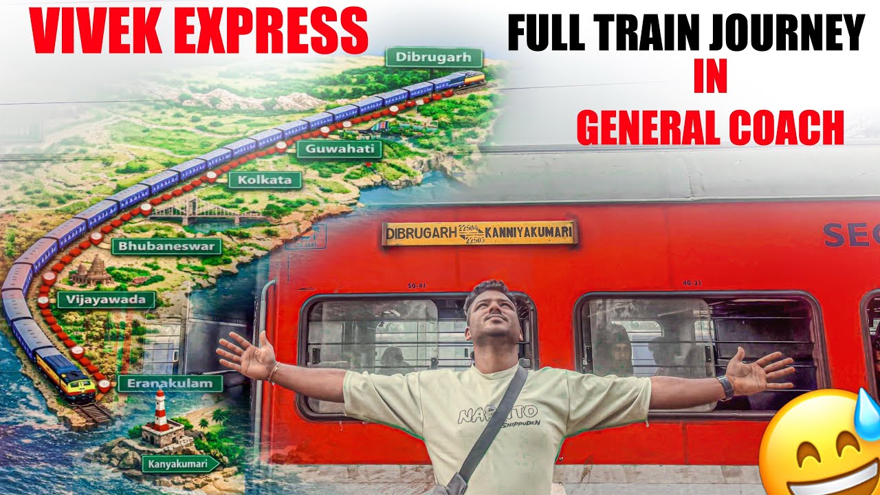 Vivek express full train journey in general coach south India’s first ...