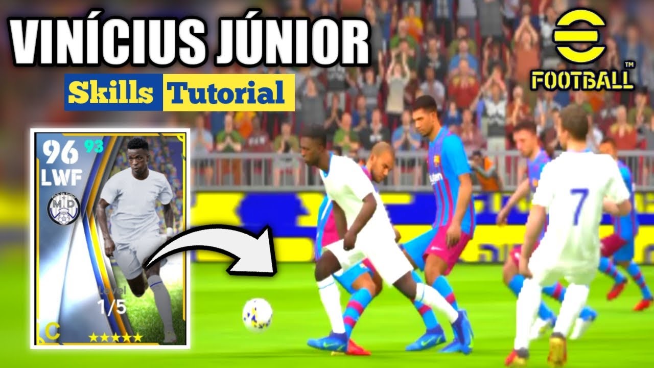 Vinicius Junior All Dribbling Skills Tutorial | eFootball 2022 Mobile ...
