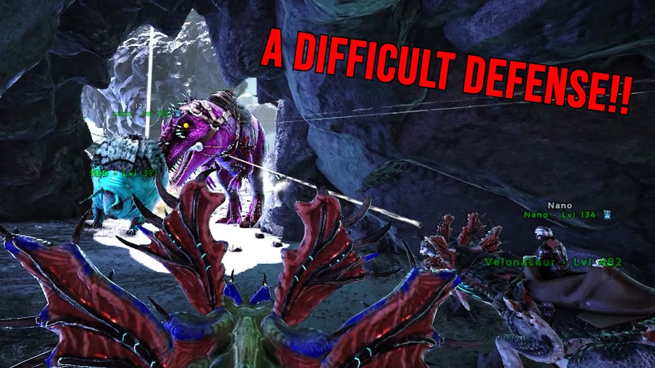 ARK OFFICIAL SMALLS PVP | DEFENDING THE WORST CAVE IN THE GAME | Small ...