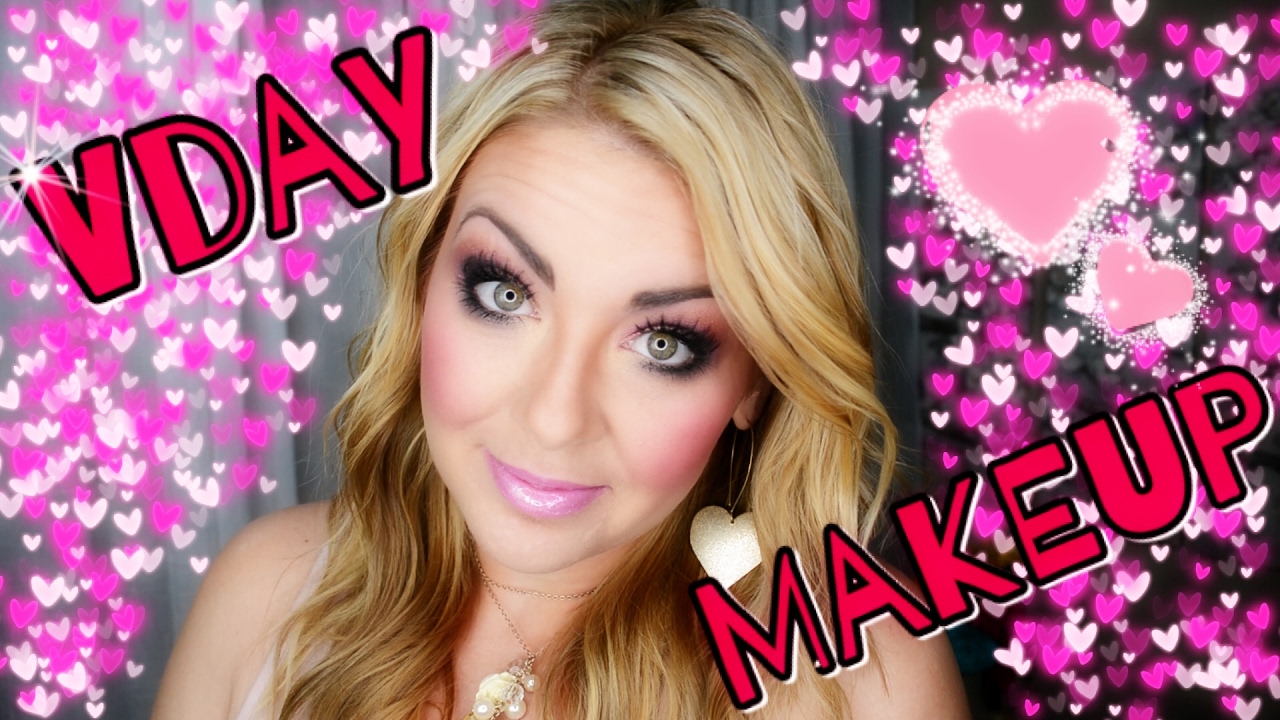 Cutesy, Glamorous Valentines Makeup! - YouTube