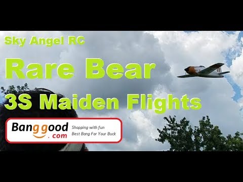 Sky Angel RC - Rare Bear - 3S Maiden Flights - YouTube