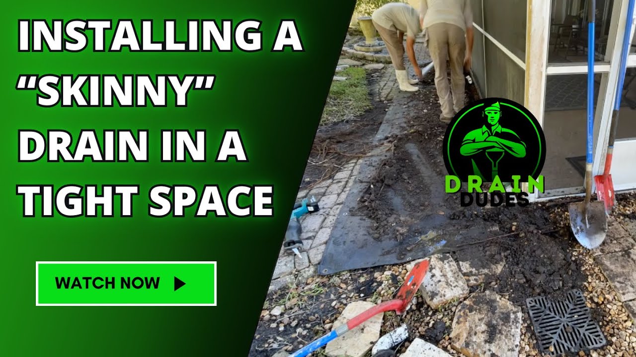 Installing a Drain in a Tight Space | Prevent a Flooding Lanai - YouTube