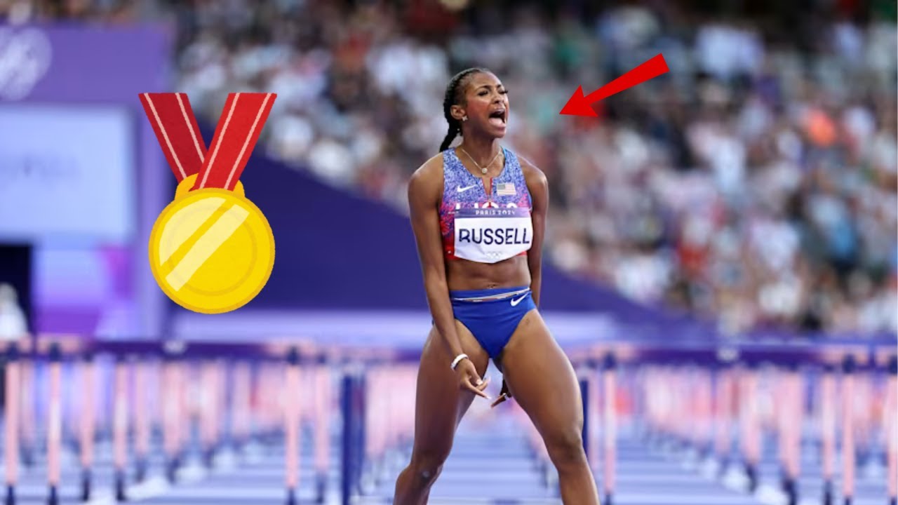 Masai Russell Shocks the World with Gold in 100m Hurdles at Paris ...