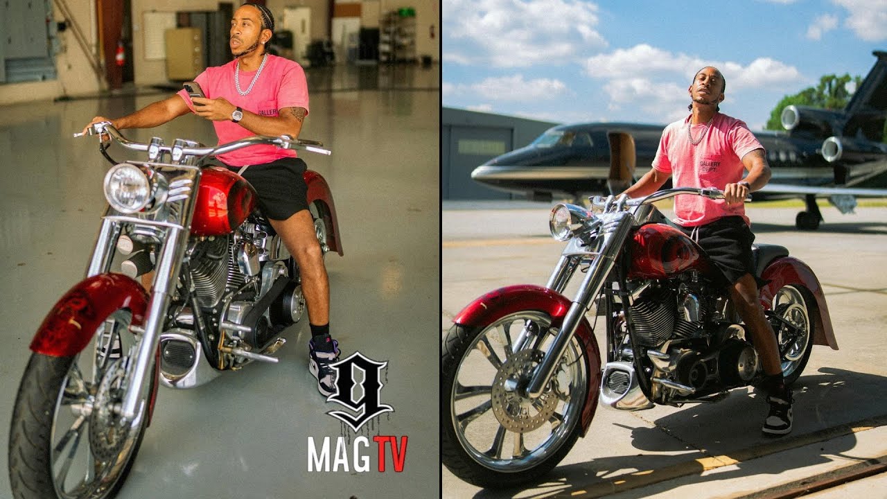 Ludacris Stunts Like Rick Ross & Pulls His Harley Davidson Motorcycle ...