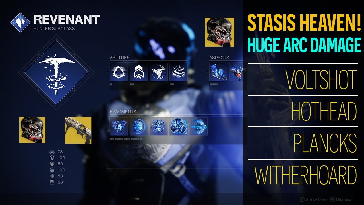 The Bakris Blaster! Mask of Bakris Stasis Hunter Build Huge Arc Damage ...