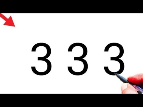 How to draw a Cat 😻 from 333 number || Cat Drawing || Easy Cat Drawing ...
