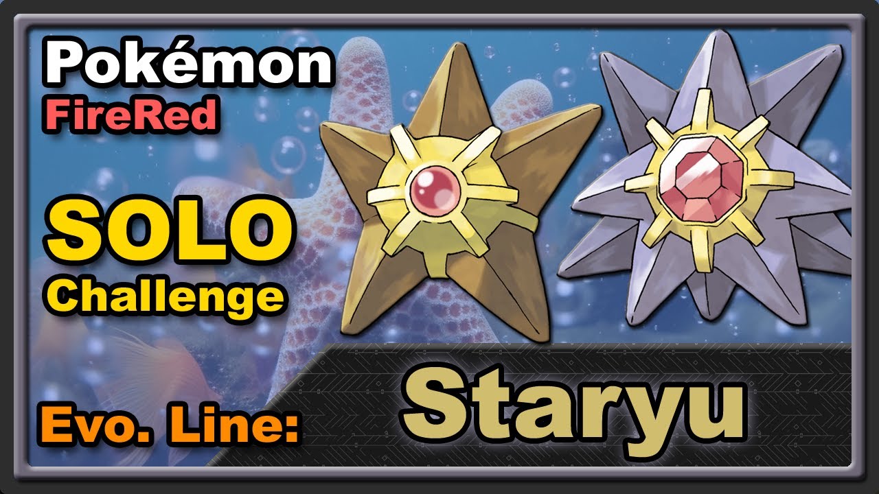 Staryu Line Solo Challenge - Pokémon FireRed - YouTube