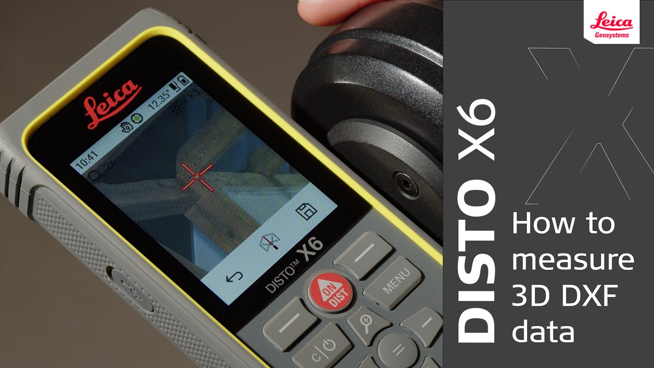 Leica DISTO™ X6 - How to use data capture in DXF? Measure CAD data ...